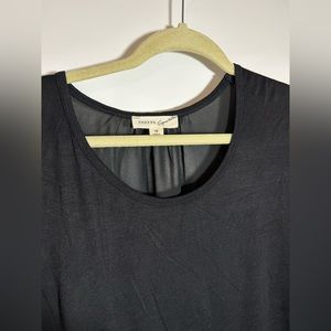 Zenana Outfitters | Tops | X Black Long Sleeve Basic Tee With Sheer ...